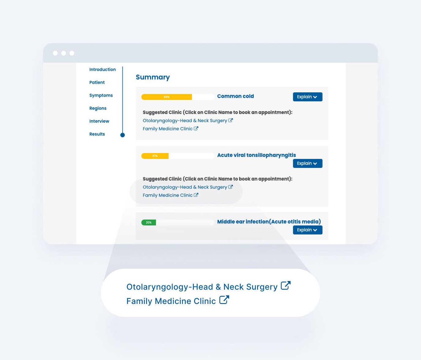 Best practices on implementing symptom-checking tools